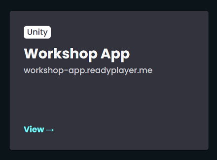 Ready Player Me Developer Workshop – Ready Player Me Developer Workshop